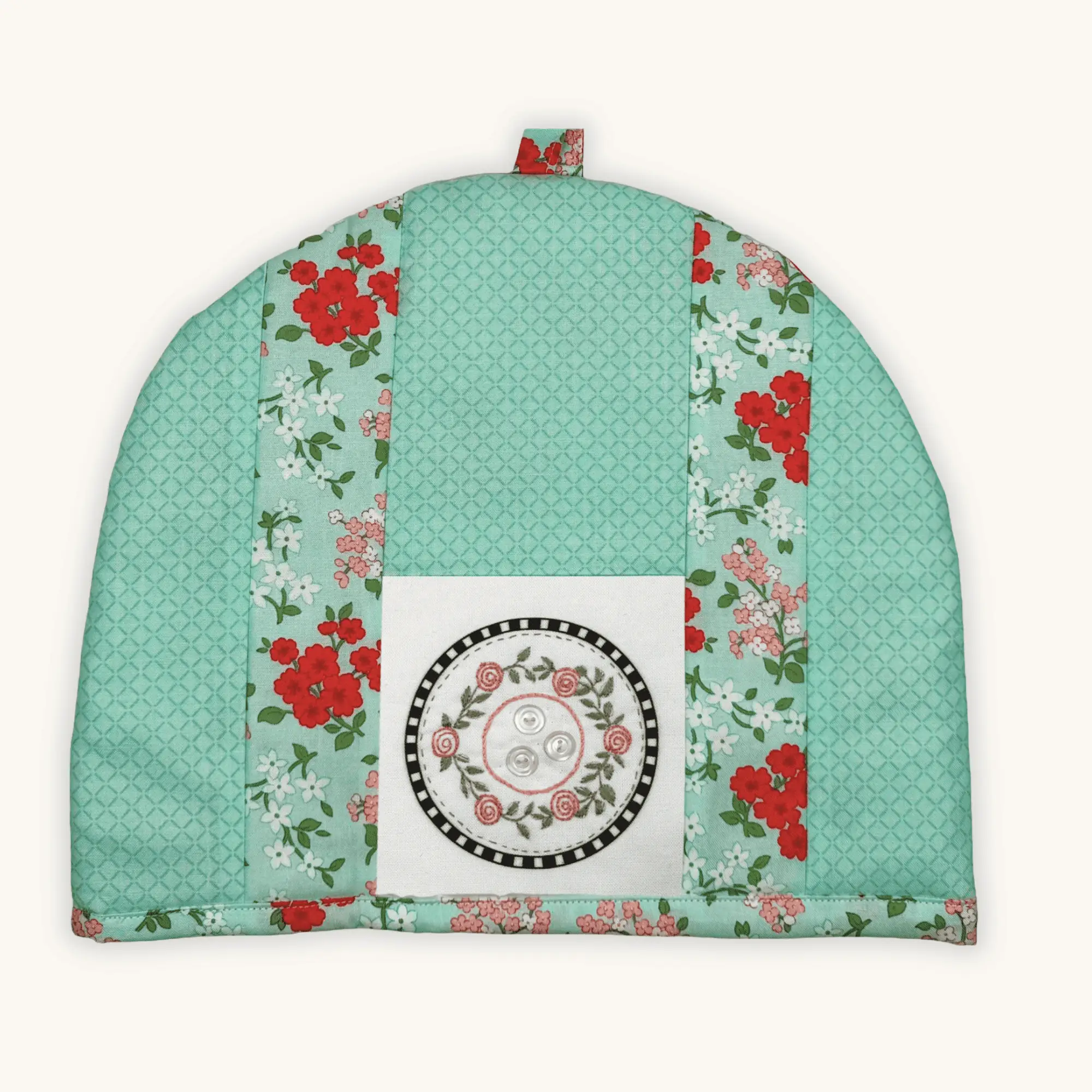 Summer Floral Quilted Tea Cozy Embroidery Kit | The Posy Collection